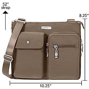 Baggallini Everything Crossbody Travel Bag, Portobello, One Size