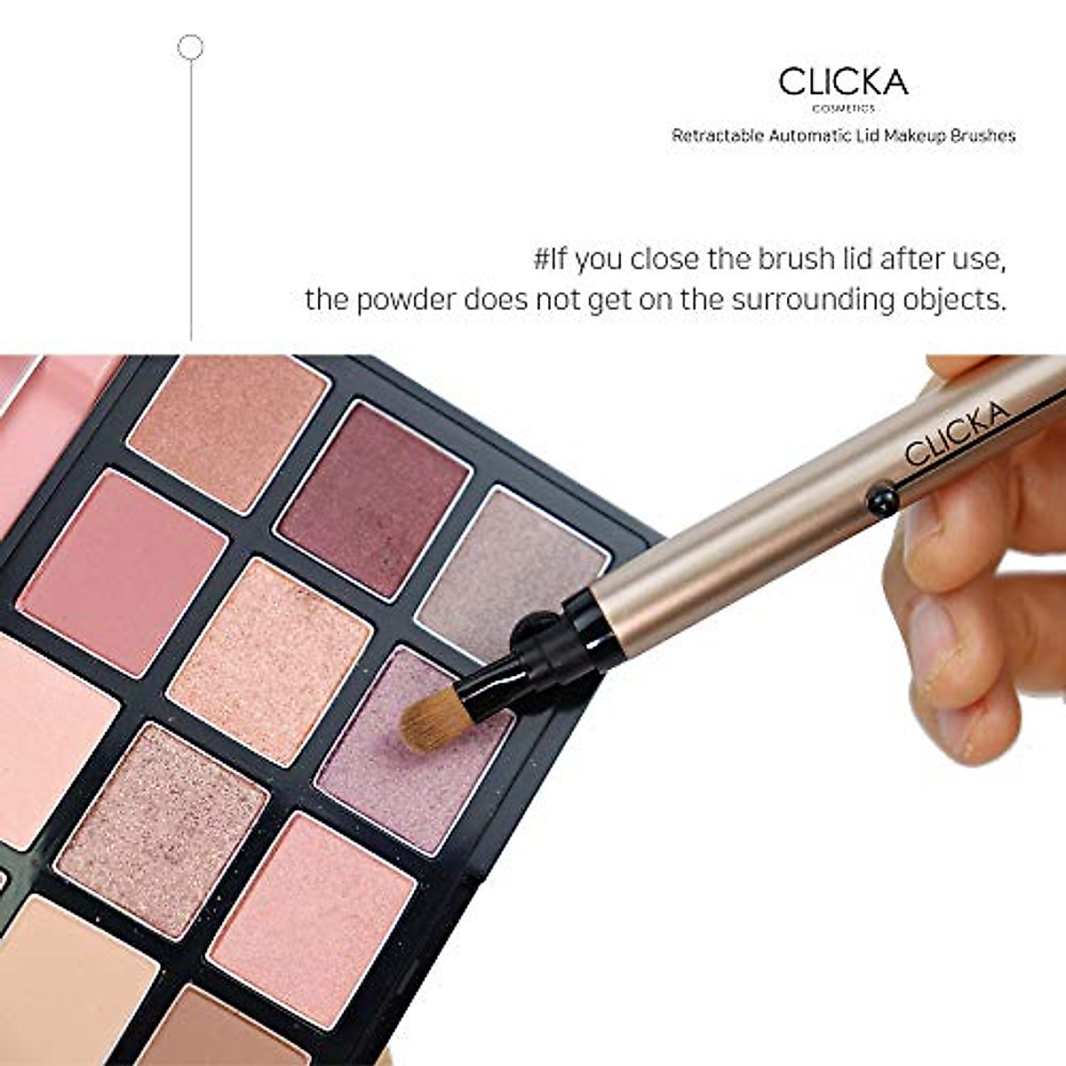 Retractable Automatic Lid Eyeshadow Brush