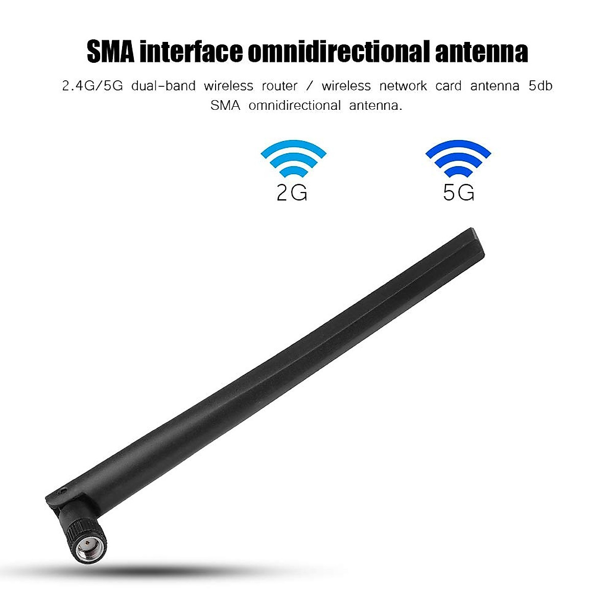 3PCS Dual-Band Router 5dBi 2.4G/5G Antenna High Gain SMA Antenna Network Card External Antenna for for LAN/Router, Suitable for RT-AC68u AC66U