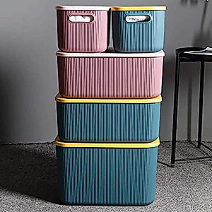 NUOBESTY Containers with Lids Kids Storage Organizer Clear Container Plastic Office Storage Plastic Storage Box Organizing Box with Lid Box with Lid Storage Bin Kids Snack Container