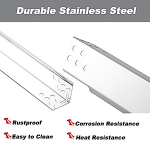 70-01-791 DGP483SSN-D Heat Tent Replacement Parts for Dyna Glo DGP483CSP-D DGP483SSN DGP483CRP DGP483SSP-D DGP482CRP DGP483CSP DGP483SSP Dyna Glo Heat Shield 4 Burner Heat Plate Grill Parts