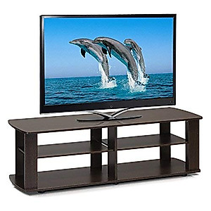 Furinno 11191BK THE Entertainment Center TV Stand, Black
