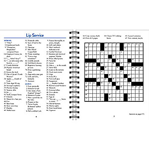 Brain Games - Crossword Puzzles - Large Print (Blue)