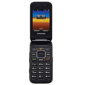 Samsung M400 Sprint CDMA Flip Cell Phone - Silver