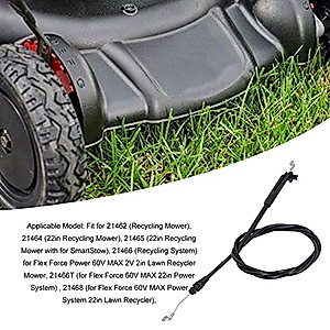 Emoshayoga Lawn Mower Recycle Brake Cable, Garden Tool Accessories High Accuracy Professional Manufacturing Exquisite Craftsmanship Perfectly Match for Maintenance