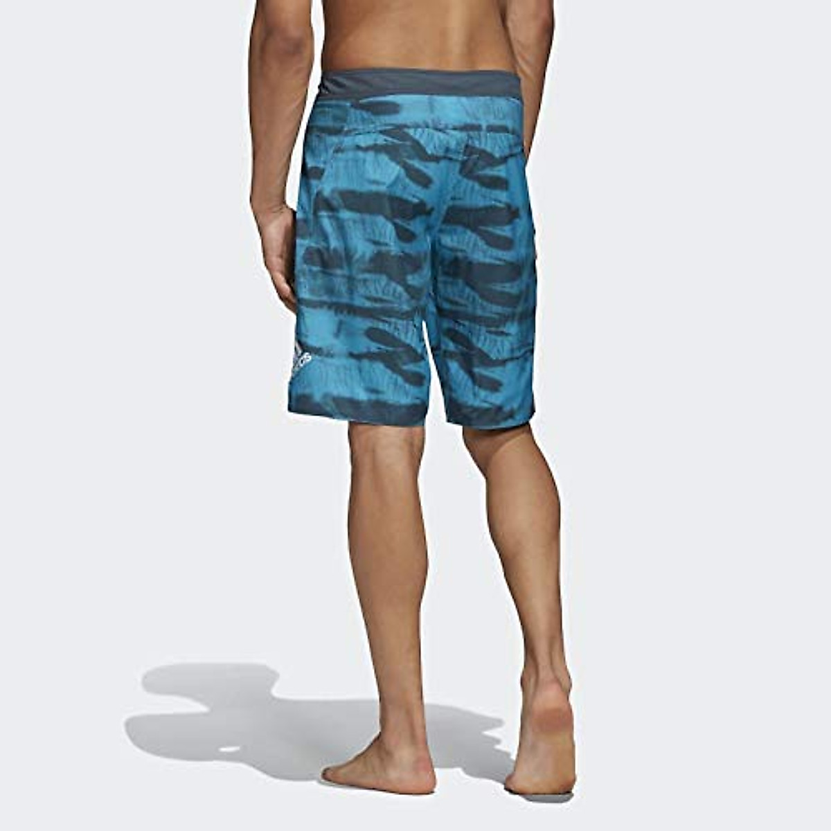 adidas Men's 2 Colored Tech Short Legacy Blue/Shock Cyan 28"