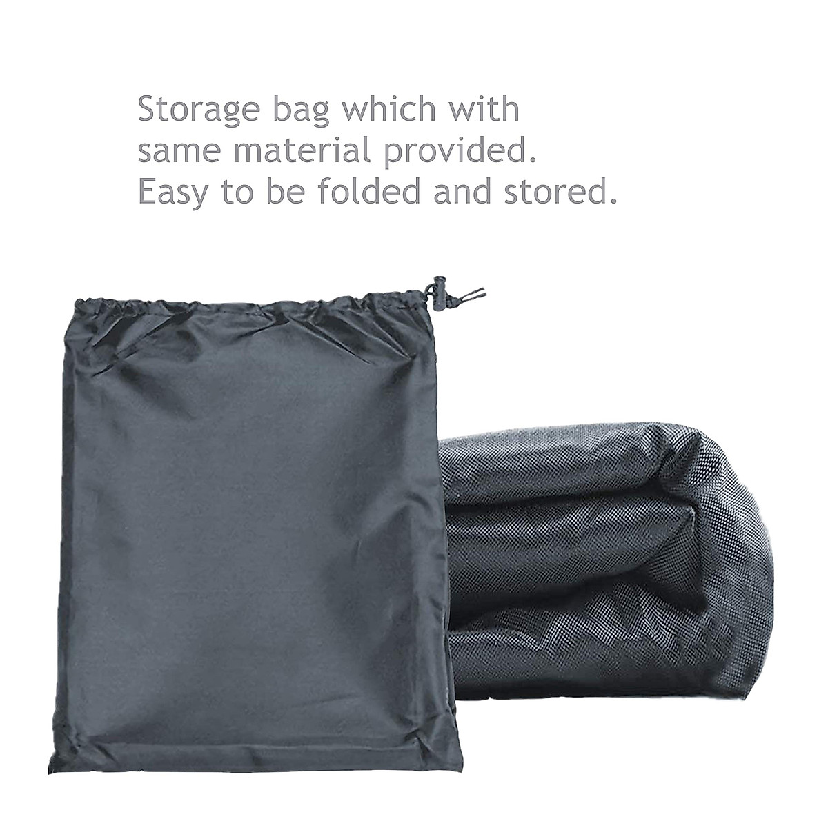 Patio Deck Box Cover to Protect Large Deck Boxes,Deck Storage Box Cover Protects from Outdoor Rain Wind and Snow(Gray, 62 in)