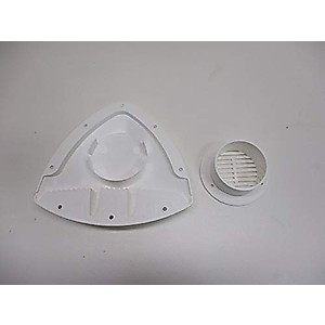 Unique White Aero Design RV ATV Cycle Truck Cargo Work Trailer Side Air Vent