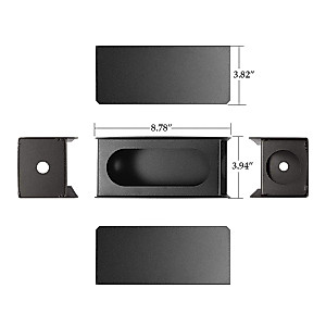 Partsam 2Pcs Steel Trailer Lights Boxes Housing Kit w/6 Inch Oval LED Stop Turn Tail Lights with Backup/Reverse Lights HARDWIRED