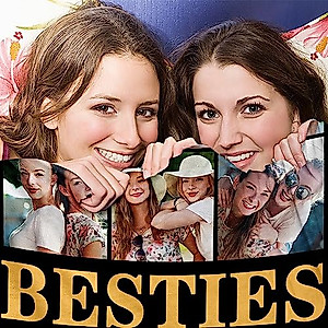 Personalized Best Friend Blanket Gifts for Women, Best Friend Birthday Gifts, Custom Friendship Blanket with Photos for Besties BFF Friends Birthday, Personalized Collage Blanket