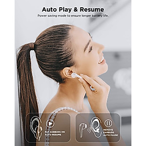 1MORE ComfoBuds Wireless Earbuds for Kids, Mini Noise Cancelling True Wireless Earbuds for Teenager, Bluetooth 5.0 Headphones with 4 Mics, IPX5 Waterproof Sports Earphone for Students, White