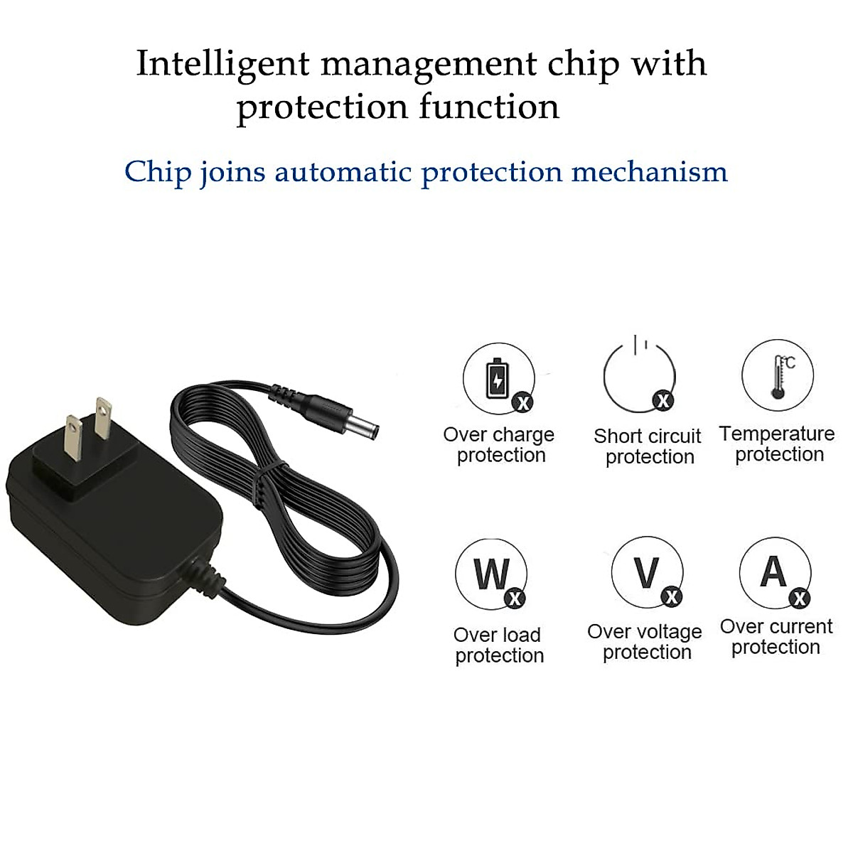 12V 1A AC DC Power Adapter for Razor Power Core 90 E90 E95 95 Charger, ePunk, XLR8R, Electric Scream Machine, Kids Ride On Toys, Electric Scooter Power Supply Battery Charger Cord