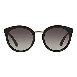 D&G Dolce & Gabbana Women's 0DG4268 Square Sunglasses, Black Gradient, 52 mm