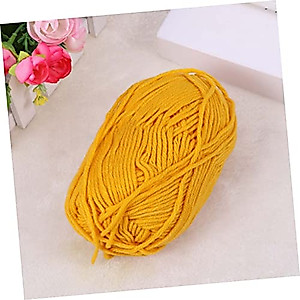 COHEALI Fuzzy Yarn Fuzzy Yarn Green Yellow Blue Soft Yarn for Knitting Doll Roving Textured Yarn Milk Cotton Cotton Ball Super Bulky Yarn Chunky Yarn Yarn Cotton Line Yarn for Crocheting