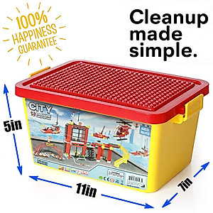 Liberty Imports STEM Building Blocks Sets, Compatible Model Building Toys Gift for Boys Age 6-12 (Fire Rescue)