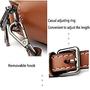 Lecxci Small Women's Soft Vintage Leather Crossbody Travel Smartphone Bag Wristlets Clutch Wallet Purse (Patchwork-Black)