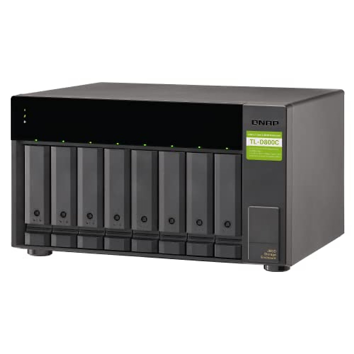 QNAP TL-D800C 8 Bay Desktop JBOD Storage Enclosure with USB 3.2 Gen 2 Type-C Connectivity