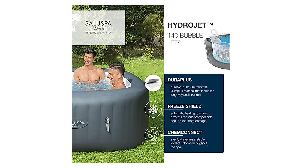 Bestway SaluSpa Hawaii HydroJet Pro Portable Hot Tub