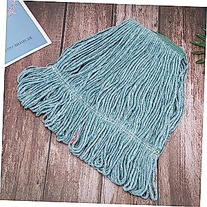 DOITOOL 1pc Cleaning Mop for Floor Miniature Trash Can Commercial Mop Wet Mop Commercial Mop Handle Reusable Mop Head Green Practical Mop Cloth Mop Accessories Mop Cloth Replacement Refill