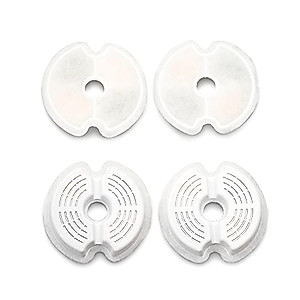 Cepheus Cat Water Fountain Replacement Filters, 8 Packs Pet Fountain Carbon Filters for Stainless Steel Cat Water Fountain, Automatic Pet Drinking Fountain