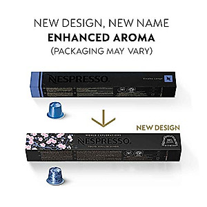 Nespresso Capsules OriginalLine Tokyo Vivalto Lungo, Medium Roast Coffee, 50 Count Coffee Pods, Brews 3.7 Ounce (ORIGINAL LINE ONLY)