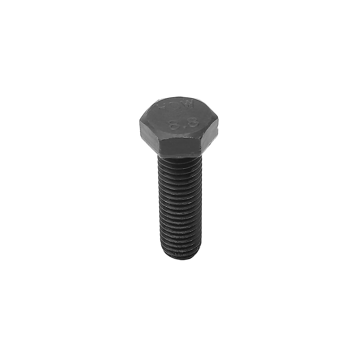 Aicosineg 5Pcs M12 x 40mm Carbon Steel Grade 8.8 External Hex Head Screw Bolts Metric Thread Hexagon Bolts Fastener Hex Bolts for Home Office Hardware Furniture Machinery Black
