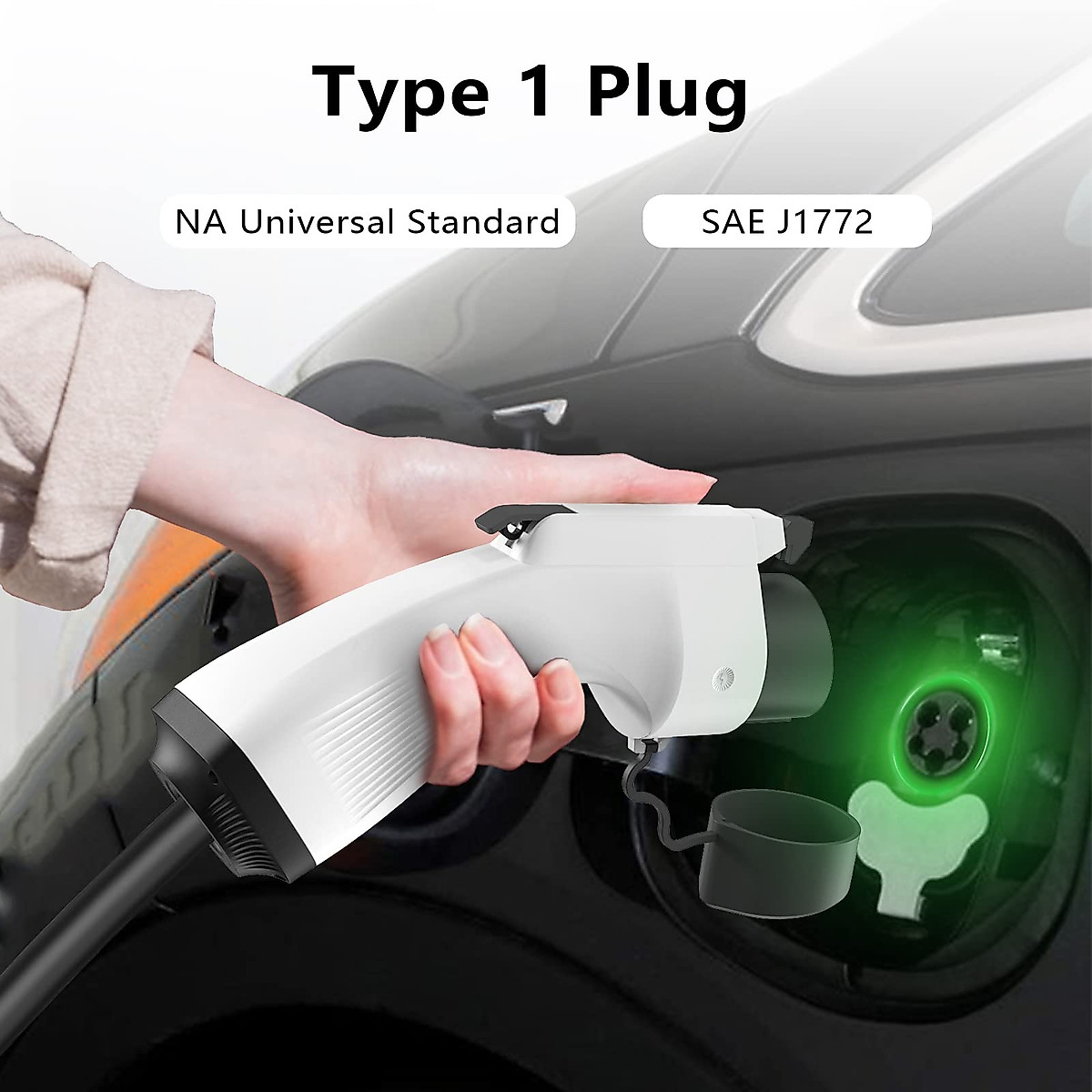 Teskee EV Charger Level 2 Home Smart EV Charging Station for All Electric Vehicles & Plug-in Hybrid Cars Outdoors and Indoors Use Max 9.6kW 40Amps 20-Foot Cable NEMA 14-50