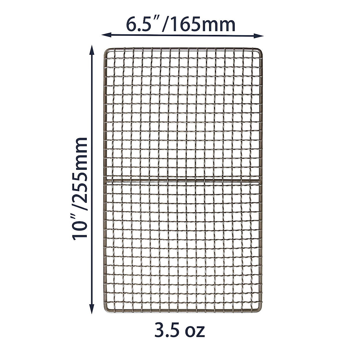 DZRZVD Mini Size Titanium Grill Grate for Backpacking Hiking Outdoor Camping Beach BBQ (Camping Fire Rated) - 10"X6.5"