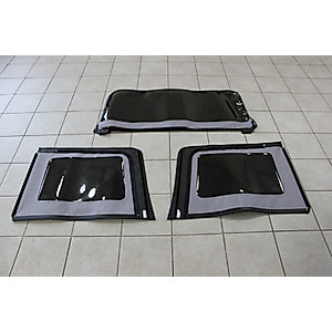 Jeep Wrangler 4 Door Soft Top Tinted Window Kit Set Of 3 Mopar OEM