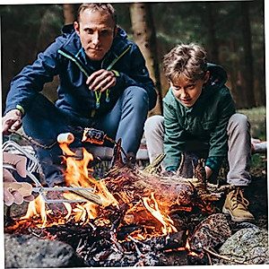 CLISPEED 2 Pcs Fire Tongs Clip Challah Bread Stainless Steel Grill Tongs Camping Oven Garden Nabber Trash Claw Pick up Firewood Tong Charcoal Clip Barbecue Charcoal Clamp BBQ Charcoal Clamp