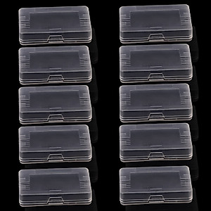 10Pcs Clear GBA Game Card Cartridge Case Protective Storage Box Case Cover for Nintendo Game Boy Advance GBA