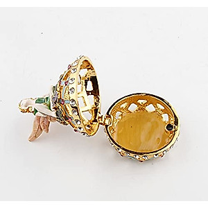 SEVENBEES Angel Figurines Collectibles Angel Gifts for Women Girls Jewelry Box Trinket Boxes Hinged Ring Holder