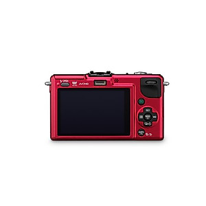 Panasonic Lumix DMC-GF2 12 MP Micro Four-Thirds Mirrorless Digital Camera with 3.0-Inch Touch-Screen LCD and 14-42mm Lens (Red)