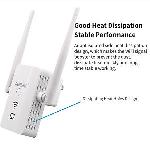 1200Mbps WiFi Range Extender OURLINK AC1200 Signal Booster Repeater, Add Coverage up to 1500 sq.ft. in Your House, Extend 2.4GHz & 5GHz Wi-Fi, Easy Setup