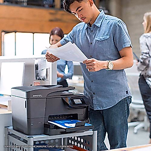 HP OfficeJet Pro 8710 All-in-One Wireless Printer, HP Instant Ink or Amazon Dash replenishment ready (M9L66A), Black