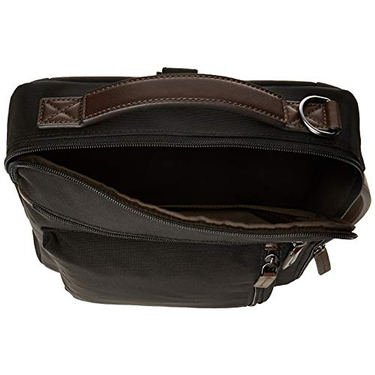 Fossil Men's Buckner Fabric Small Convertible Travel Backpack and Briefcase Messenger Bag, Black , (Model: MBG9475001)