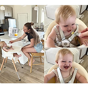 Baby Food Maker Bellababy Baby Food Processor, Puree Blender Steamer with Reversible Steam Basket, One Button Easy Operation & Large Opening for Easy Cleaning