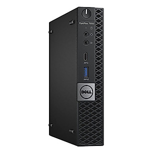 Dell Optiplex 7050 Micro Business Desktop i5-6500T UP to 3.10GHz 16GB DDR4 256GB NVMe M.2 SSD Wireless Keyboard Mouse WiFi BT HDMI Duel Monitor Support Win10 Pro (Renewed)