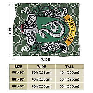 DIGOOD Sly-Therin Blanket Micro Fleece Throw Blanket Soft Cozy Blankets for Bed Couch Living Room 50 X 40 Inch