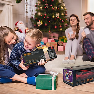 T-Power! Dynamic Remote Control Car 1:24 Scale RC Vehicle Great Gift for Children Remote Control Car Model with Falcon Door in Red Color