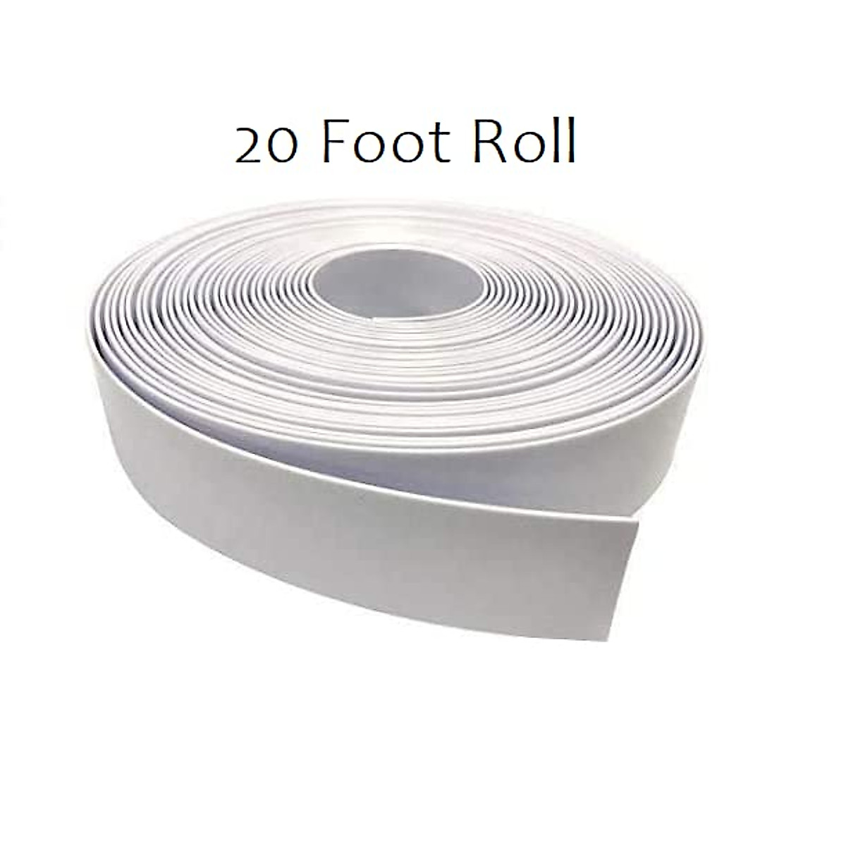 3/4" Vinyl Chair Strap for Patio Pool Lawn Garden Furniture Repair 20' Durable Roll - Best for Strapping, Repair & Restoration (White Color #201)