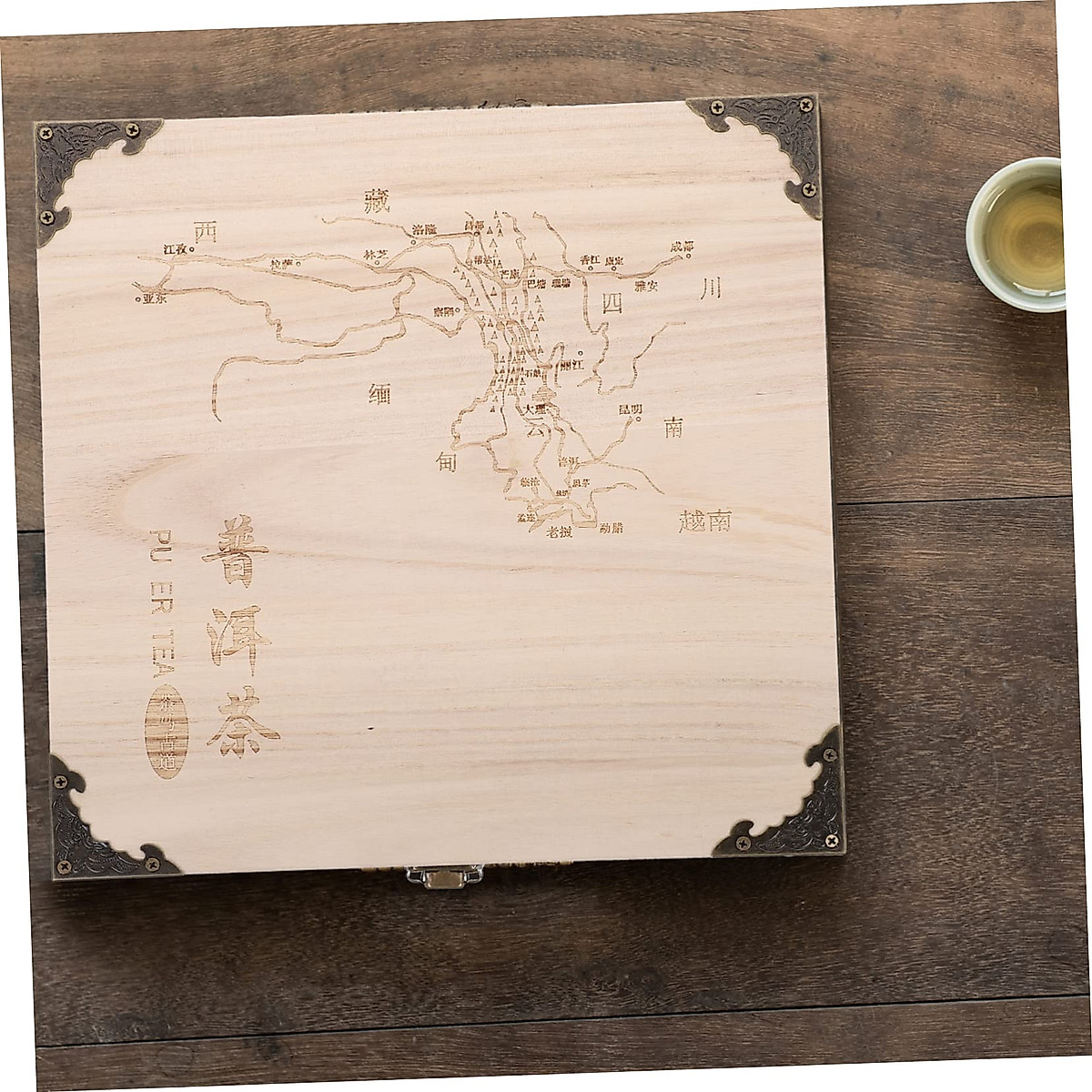 NOLITOY Tea Cake Box Practical Pu'er Tea Packaging Box for Tea Lovers Elegant Design with Smooth Finish Ideal for Tea Wrapping and Storage