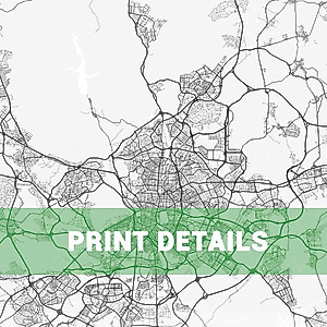 Dear Mapper Madrid Spain View Abstract Road Modern Map Art Minimalist Painting Black and White Canvas Line Art Print Poster Art Print Poster Home Decor (Set of 3 Unframed) (12x16inch)