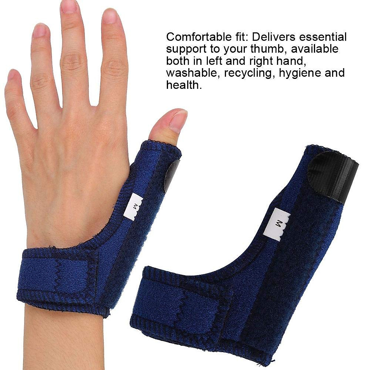 ZJchao Finger Splint, Mallet Finger Brace Adjustable Thumb Splint Support Finger Brace Thumb Splints for Children for Arthritis Pain, Sport Injuries (M)