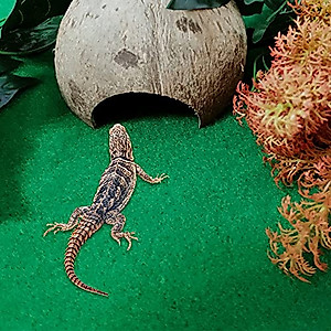 Hamiledyi Extra Large Reptile Mat 70.86 x 23.62 in Bearded Dragon Carpet Green Terrarium Liner Tank Supplies for Lizard Leopard Gecko Iguana Tortoise Snake Frog (2 Pack)