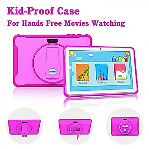 Kids Tablet 10 inch Android Toddler Tablet 3GB 64GB Tablet for Kids APP Preinstalled & Parent Control Kids Learning Education Tablet WiFi Camera,Netflix YouTube Hands-Free Watching(2023 Release),Red