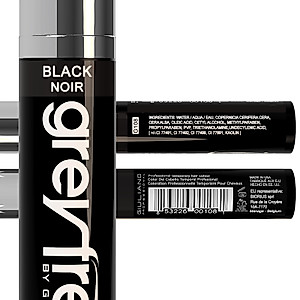 Greyfree Root Touch-Up Hair Mascara Black/Noir Temporary Gray Roots Concealer