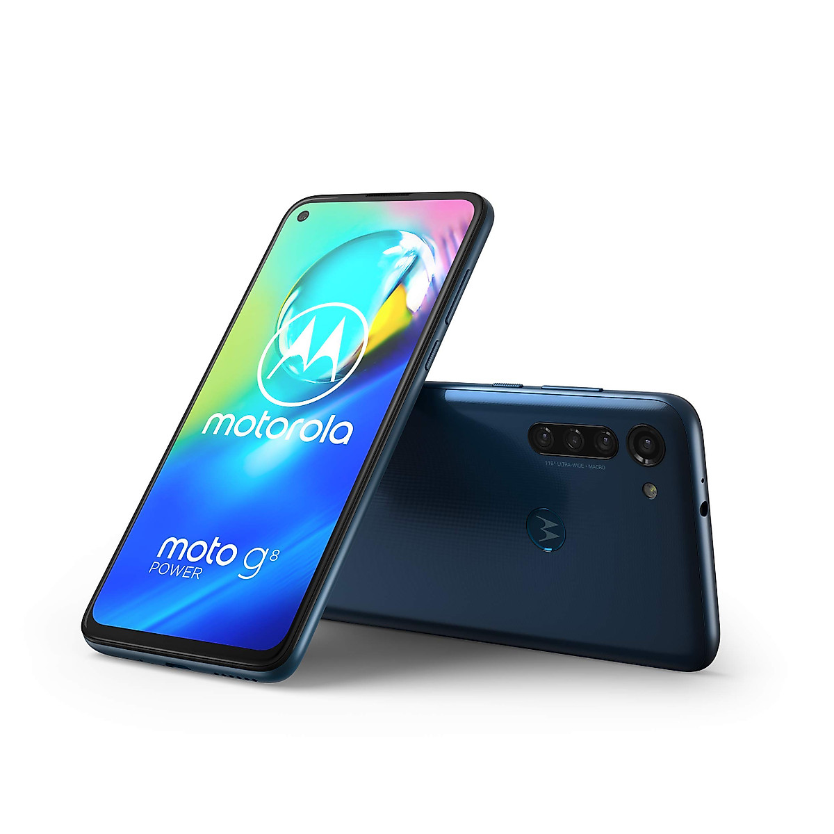 Motorola Moto G8 Power XT2041-3 Dual-SIM 64GB (GSM Only | No CDMA) Factory Unlocked 4G/LTE Smartphone (Capri Blue) - International Version