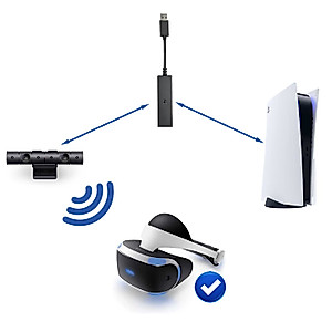 PSVR Camera Adapter for PS5 Console, for Using Playstation VR on Playstation 5, PS4 PSVR Converter Cable
