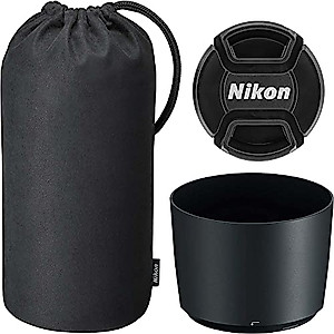 Nikon Intl. AF-S NIKKOR 200-500mm f/5.6E ED VR Lens with Essential Accessory Bundle. Includes SanDisk 64 Ultra Memory Card, 57inch Professional Tripod & Much More. 20058